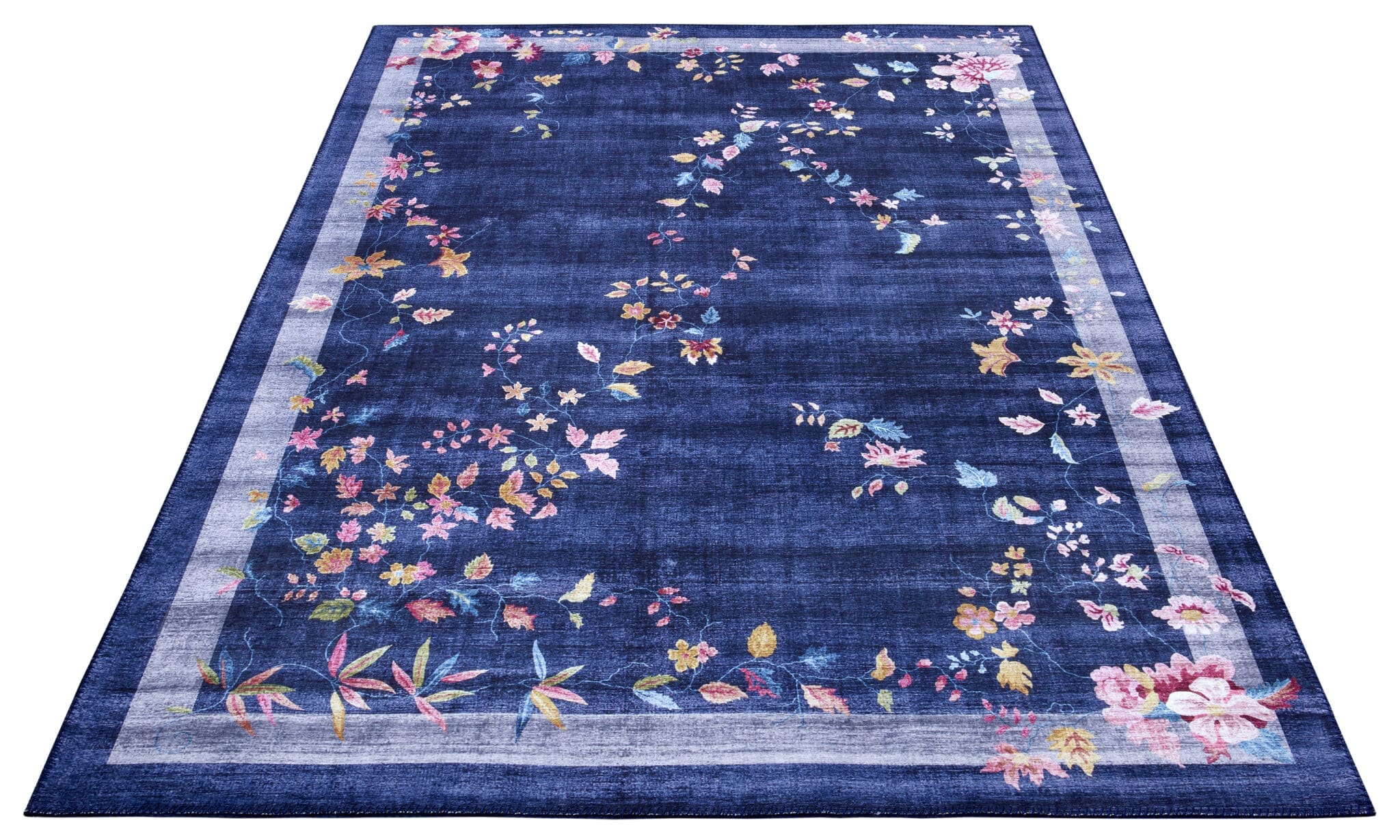 Amira Design Tæppe - Blå | Tæppeunivers.dk